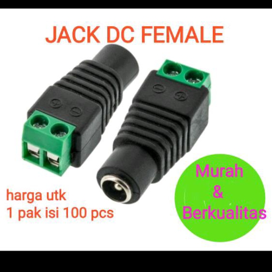 Jual JACK DC FEMALE Connector Power Kamera CCTV | Shopee Indonesia