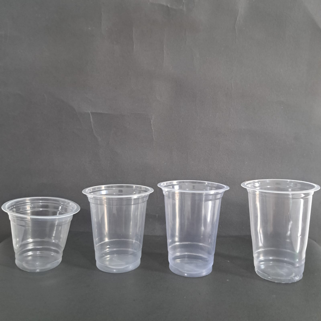 Jual 1 PAK 50 PCS GELAS PLASTIK 10OZ 12OZ 14OZ 16OZ CUP SIP 10 12 14 16 ...
