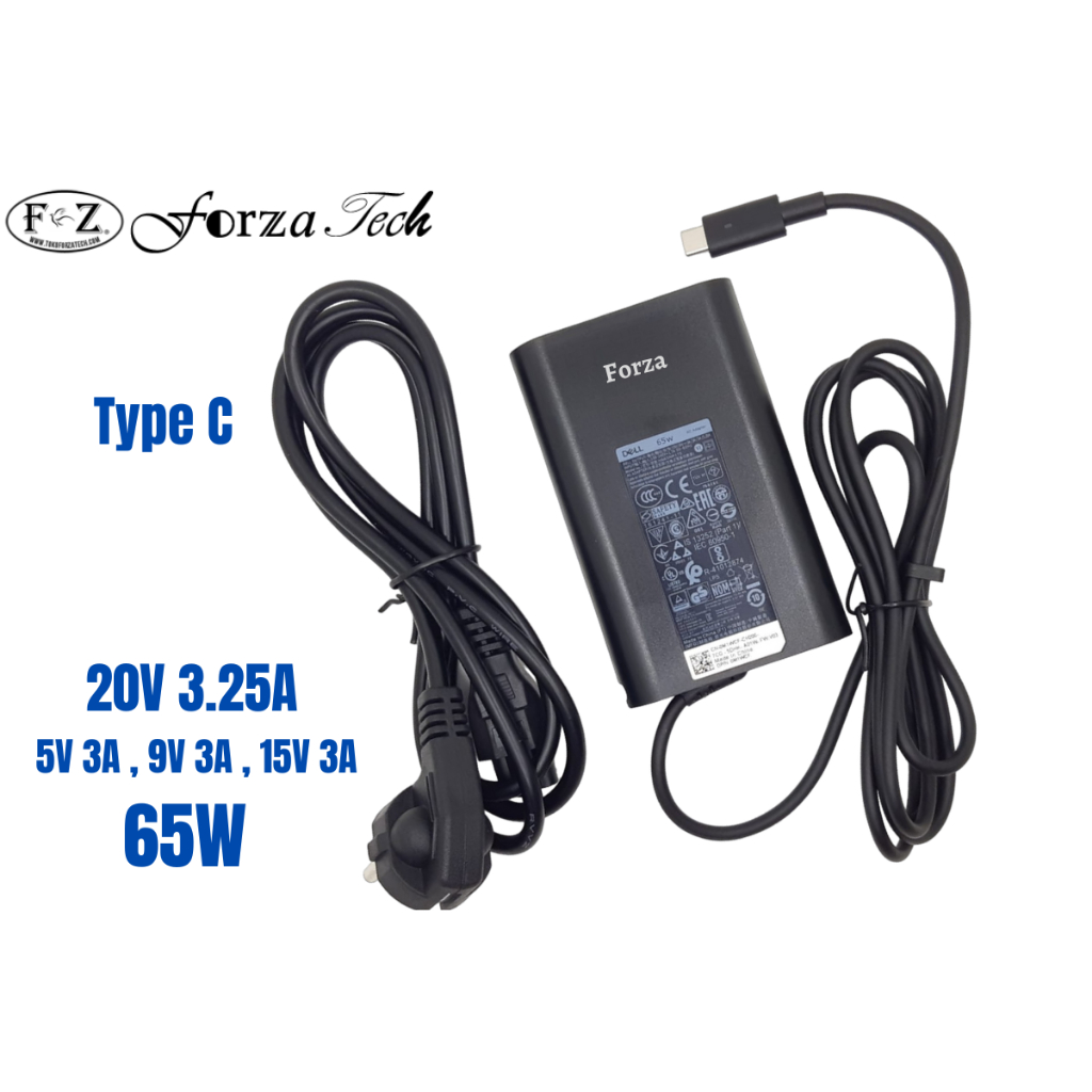 Jual AC ADAPTER LAPTOP DELL XPS 12 9250 XPS 13 9360 9350 9365 65W Type ...