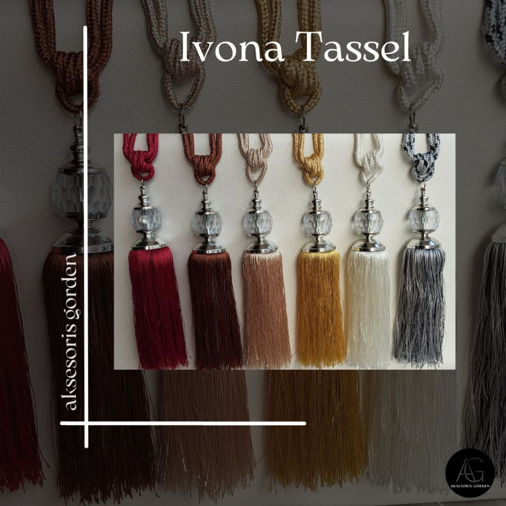 Jual 1 set Tasel Gorden / Tali Ikat Gorden Kristal / Tasel Gorden ...