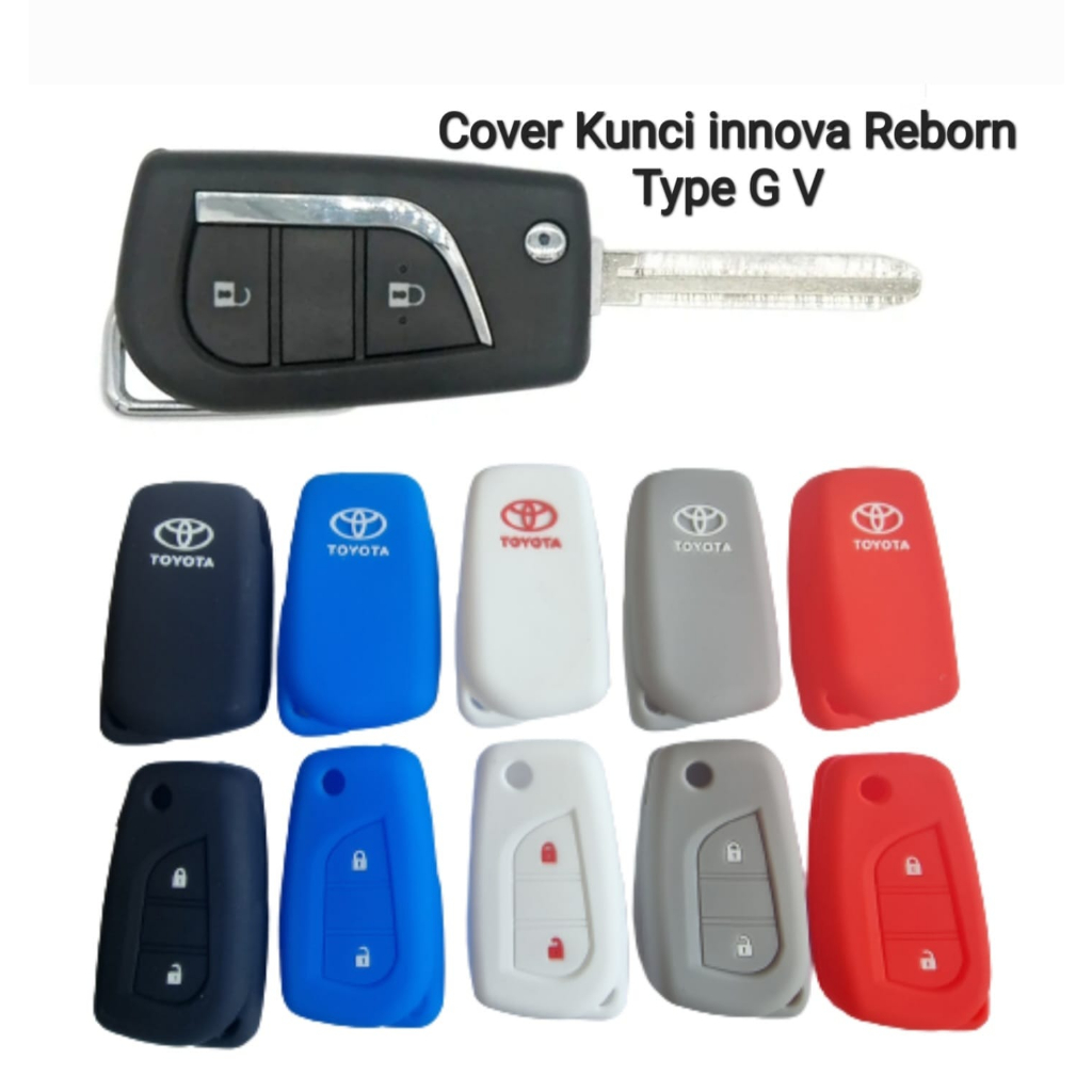 Jual Silikon Kunci Remote Innova Type G V Cover Casing Kunci Mobil ...