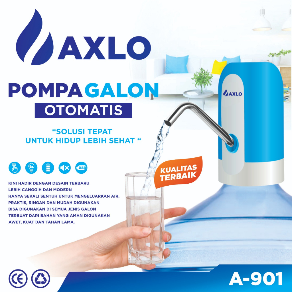 Jual Pompa Galon Otomatis WAter Pump electric AXLO A-901 / water pump ...