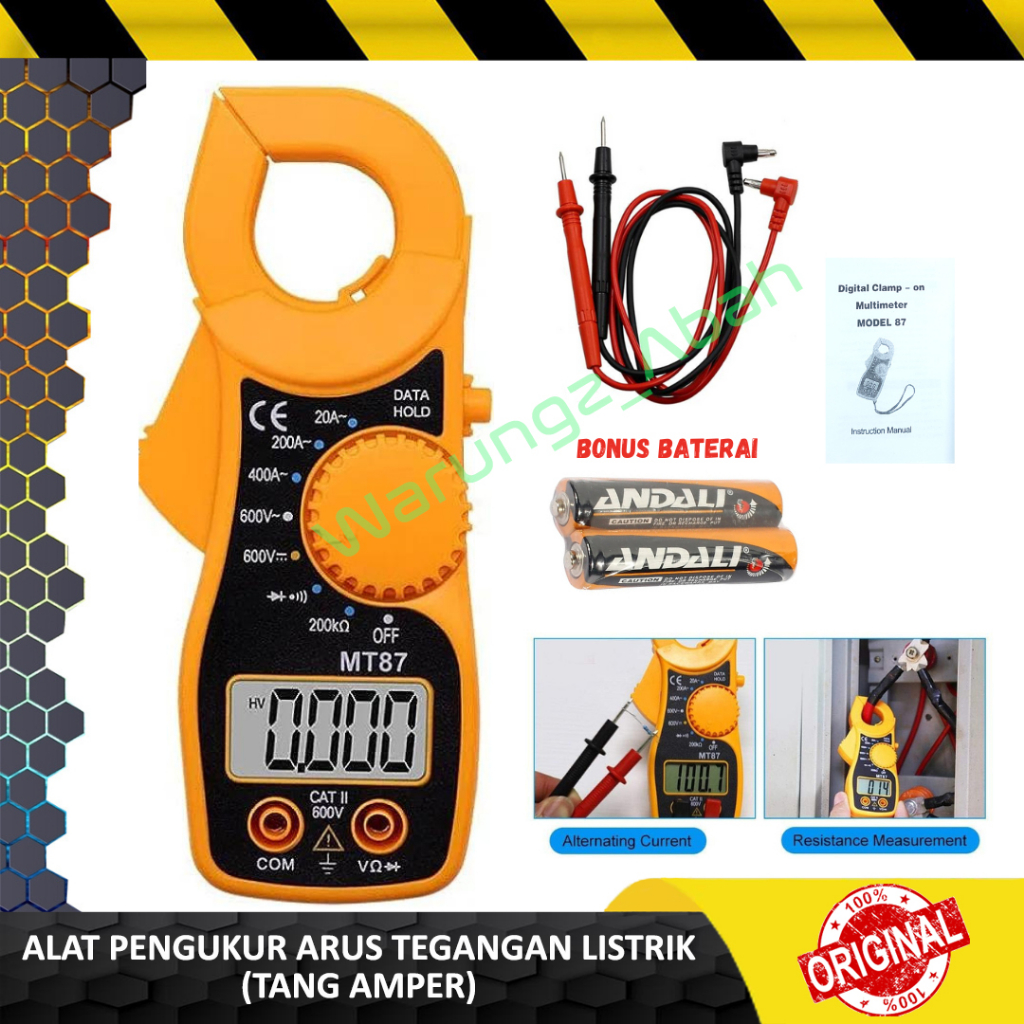 Jual TANG AMPER AMPERE ALAT TES CEK PENGUKUR UKUR TEGANGAN ARUS LISTRIK ...