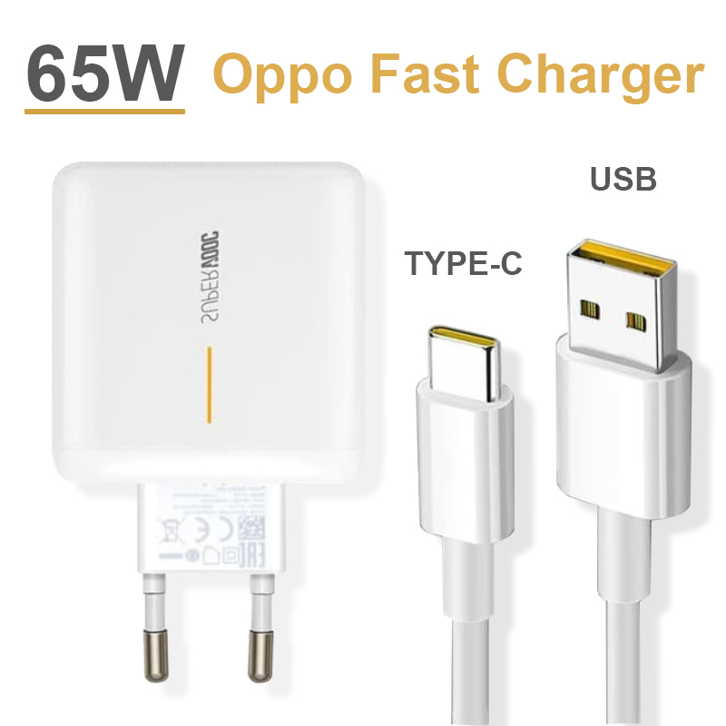 Jual Charger Oppo 100%Original 20W 65W Fast Charging/Charger Oppo Super ...
