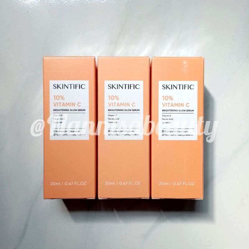 Jual SKINTIFIC 10% Vitamin C Brightening Glow Serum 20ml | Shopee Indonesia