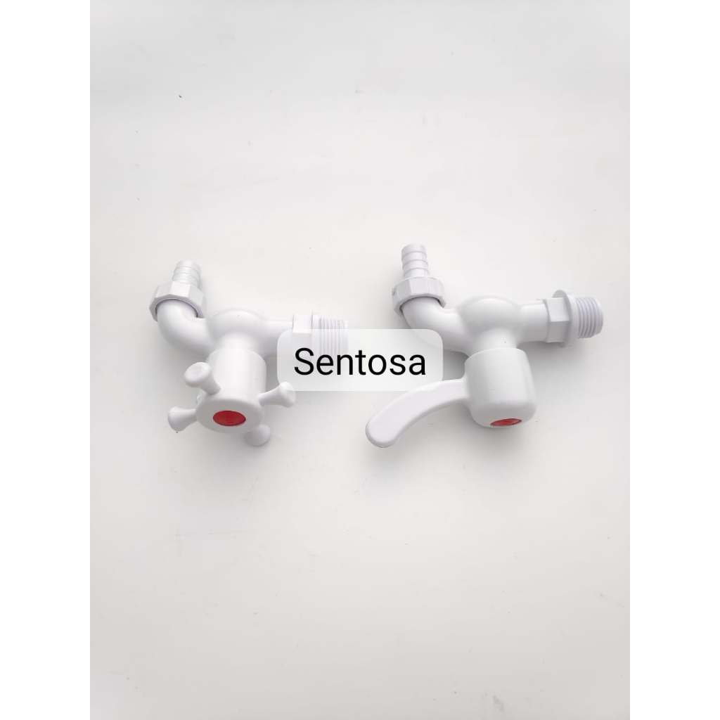 Jual KRAN PLASTIK PVC PUTIH POLOS - KRAN TAMAN PVC PUTIH - KRAN AIR ...