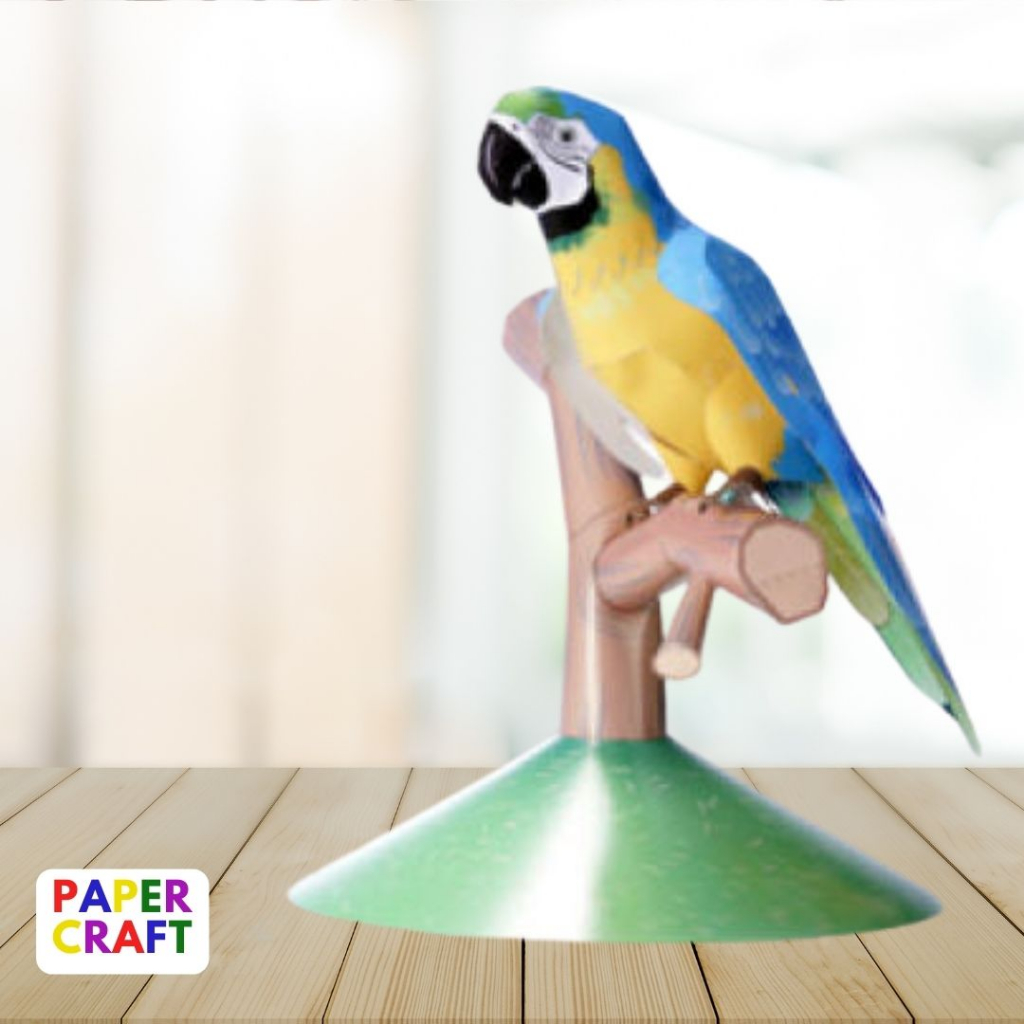 Jual (DIY) Papercraft Burung Kakak Tua Biru - Cetak Pola Kerajinan ...