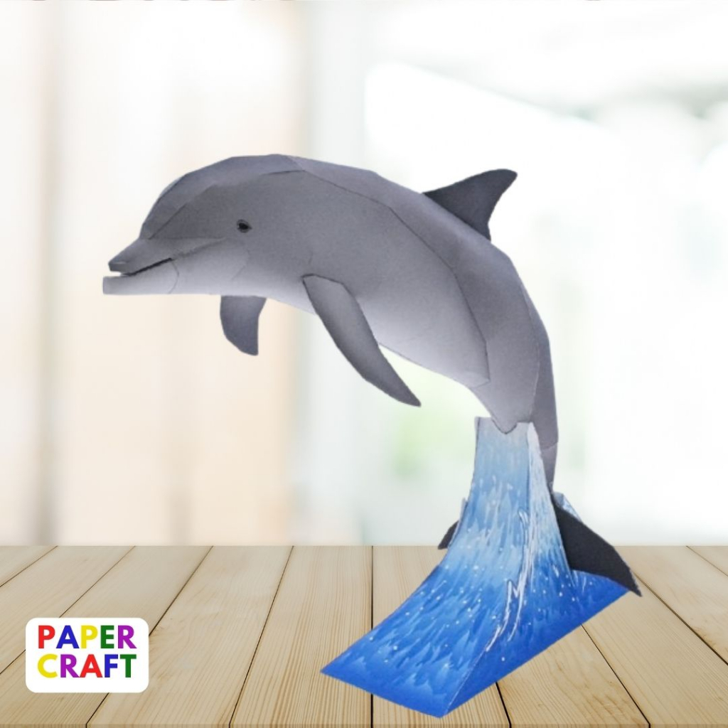 Jual (DIY) Papercraft Lumba-lumba Hidung Botol - Cetak Pola Kerajinan ...