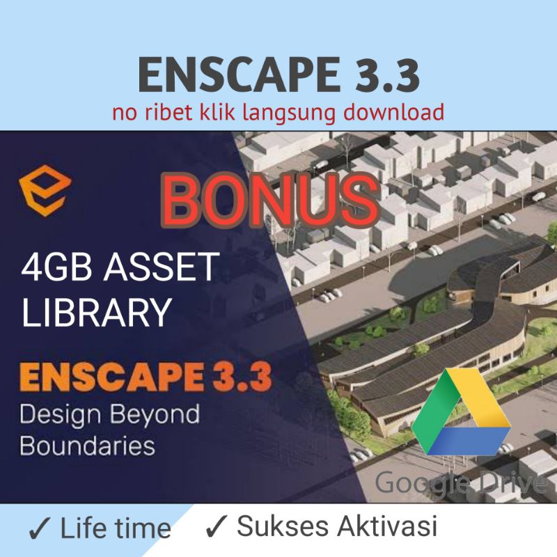 Jual Enscape 3.3 Bonus Asset Library 4GB | Shopee Indonesia