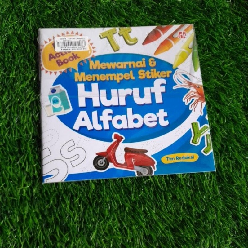 Jual BUKU MEWARNAI & STIKER MENEMPEL STIKER HURUF ALFABET | Shopee ...