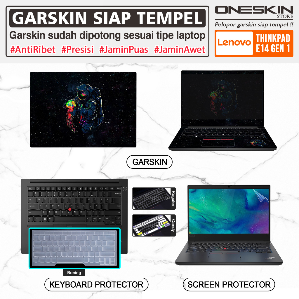 Jual Garskin Sticker Laptop Pelindung Screen Keyboard Protector Lenovo ...