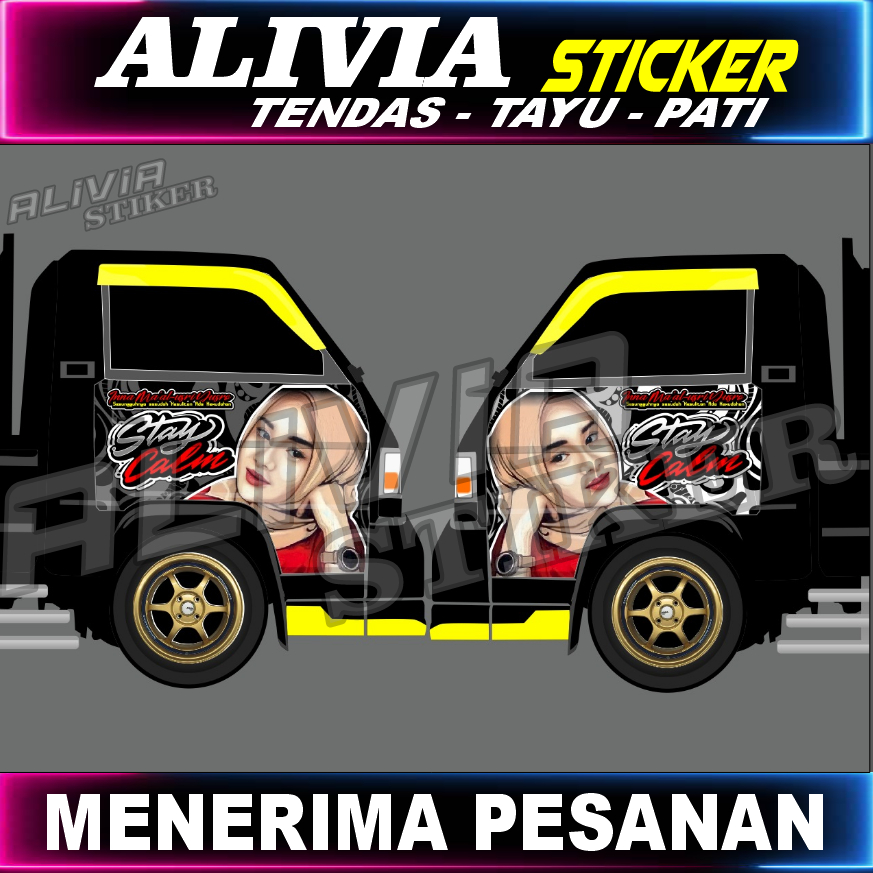 Jual [TERBARU]STIKER DECAL-STIKER PINTU MOBIL PICK UP L300-STIKER ...