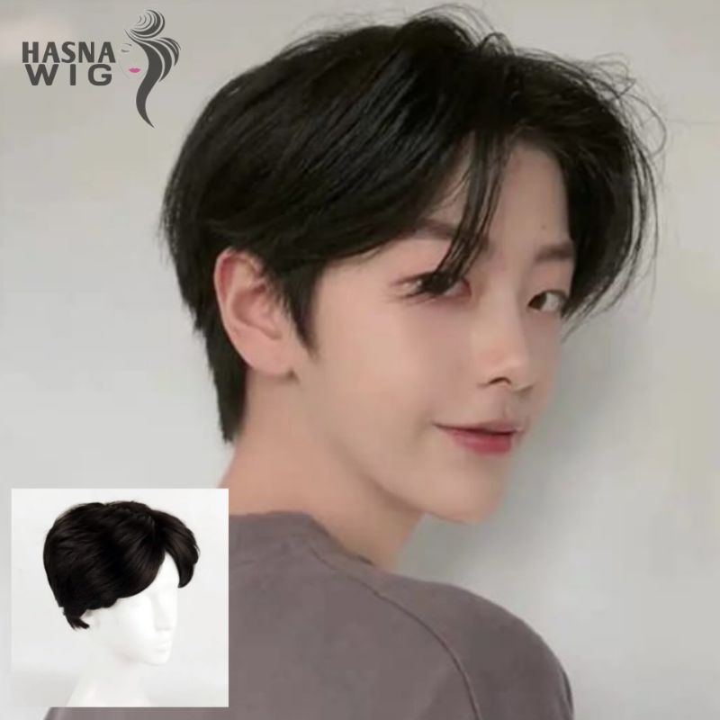 Jual Wig Pria Rambut Pendek Belahan Tengah | Shopee Indonesia
