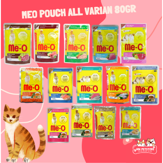 Jual Makanan Kucing - Meo Pouch All Varian 80gr | Shopee Indonesia