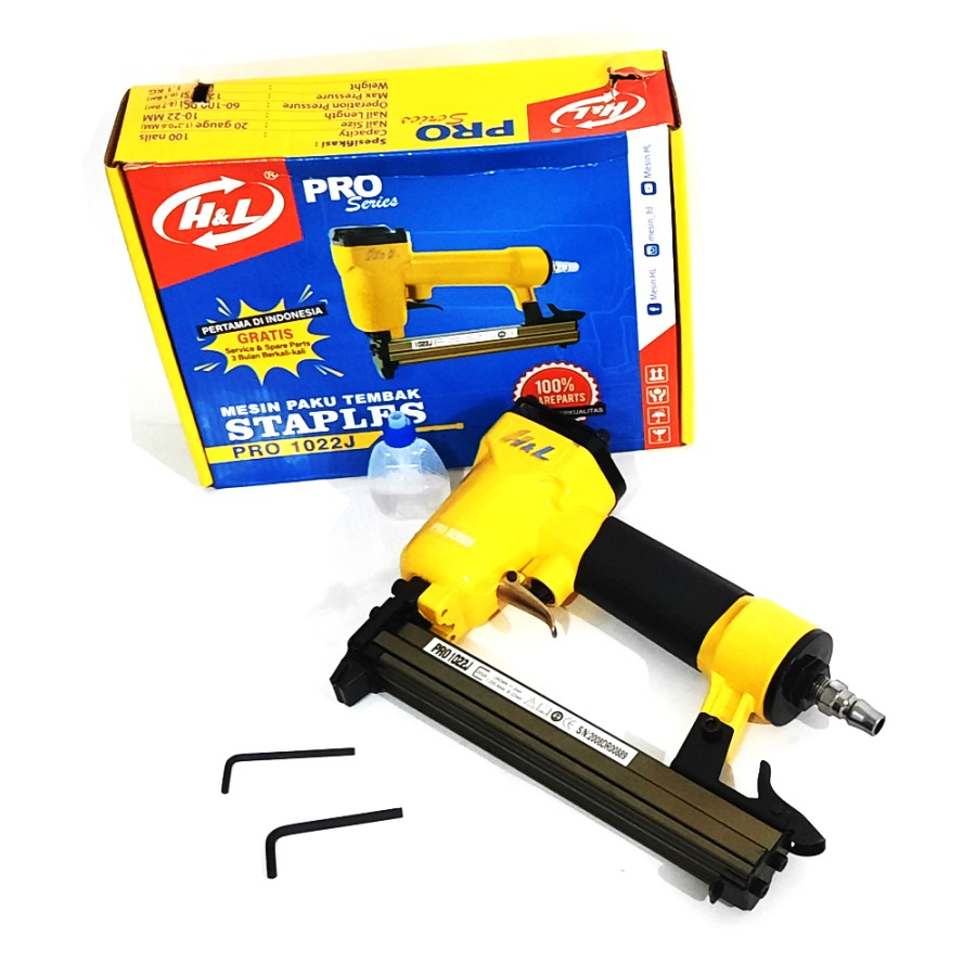 Jual AIR Nailer Tipe U 1022J / Mesin Staples Paku Tembak H&L 1022J ...