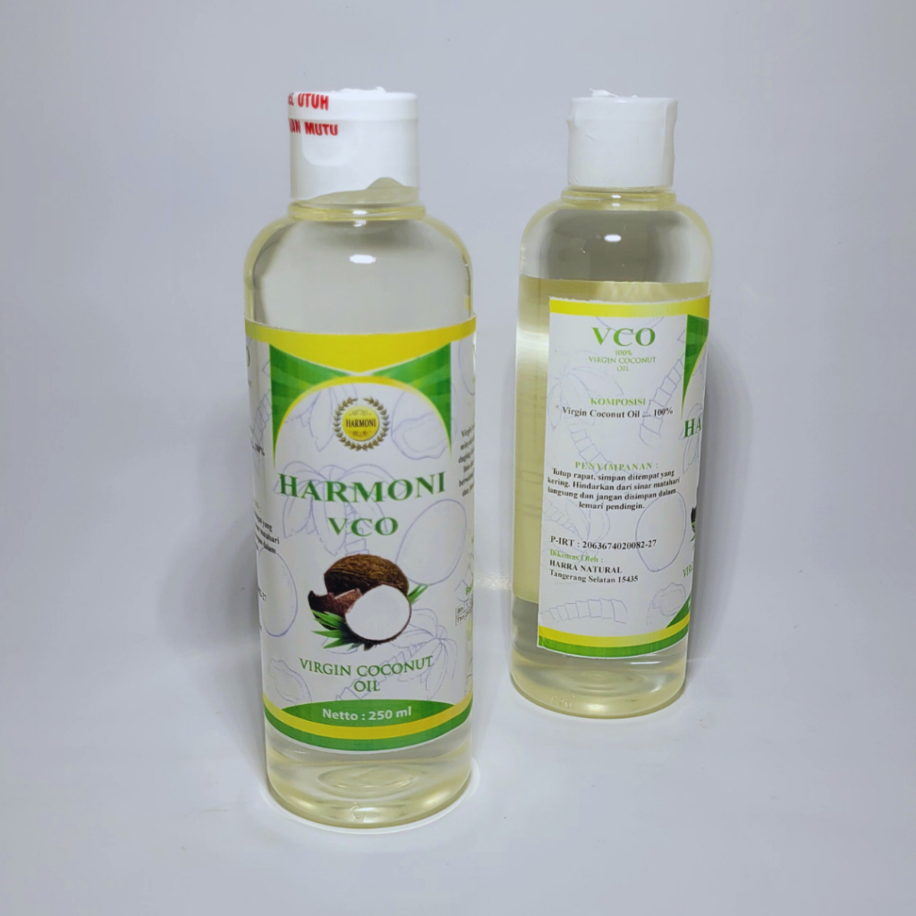 Jual VCO 250 ML Virgin Coconut Oil | Minyak Kelapa Murni Harmoni Original 250 ml | Shopee Indonesia