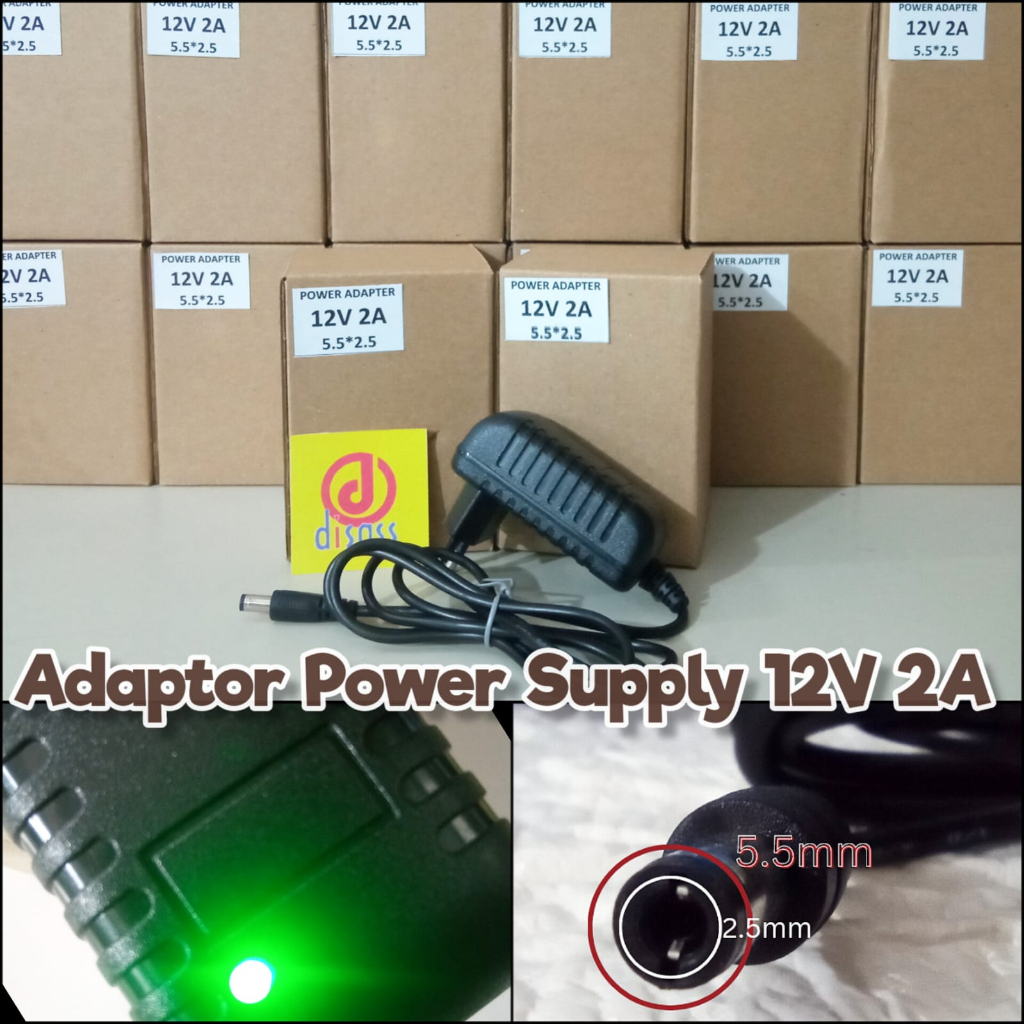 Jual ADAPTOR 12V 2A UNIVERSAL ADAPTER - DISASS JOGJA | Shopee Indonesia