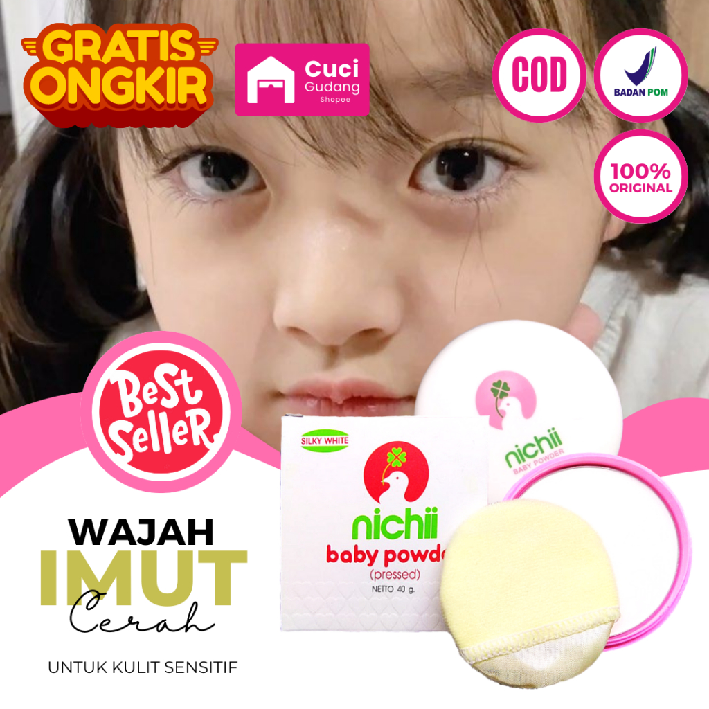Jual Bedak Anak Remaja - Nichii Baby Powder Bedak Untuk Kulit Berminyak ...