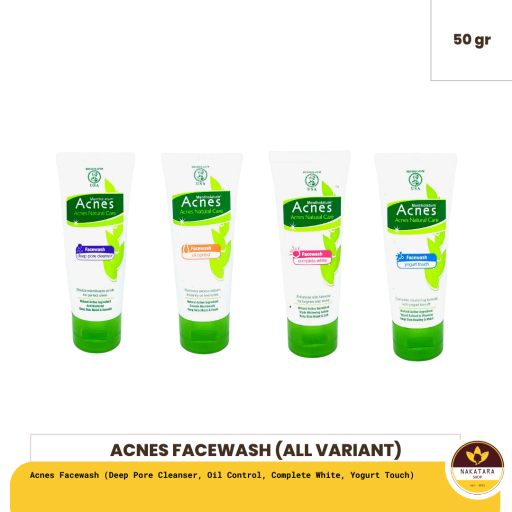 Jual ACNES FACIAL WASH Series UKURAN 50 GRAM (KECIL) | Shopee Indonesia