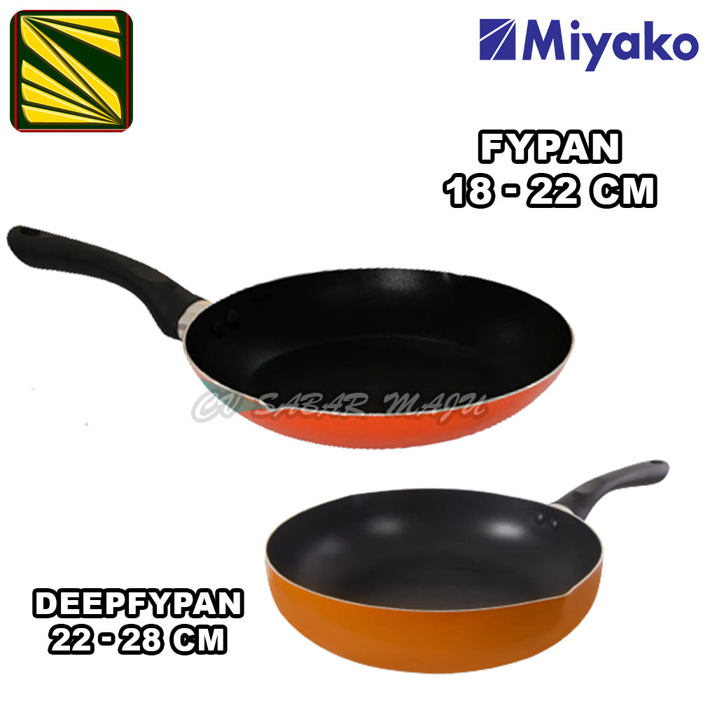 Jual Miyako Wajan Penggorengan Frypan 18, 20, 22, Deep Frypan 24, 26, 28 & 30 cm | Shopee Indonesia