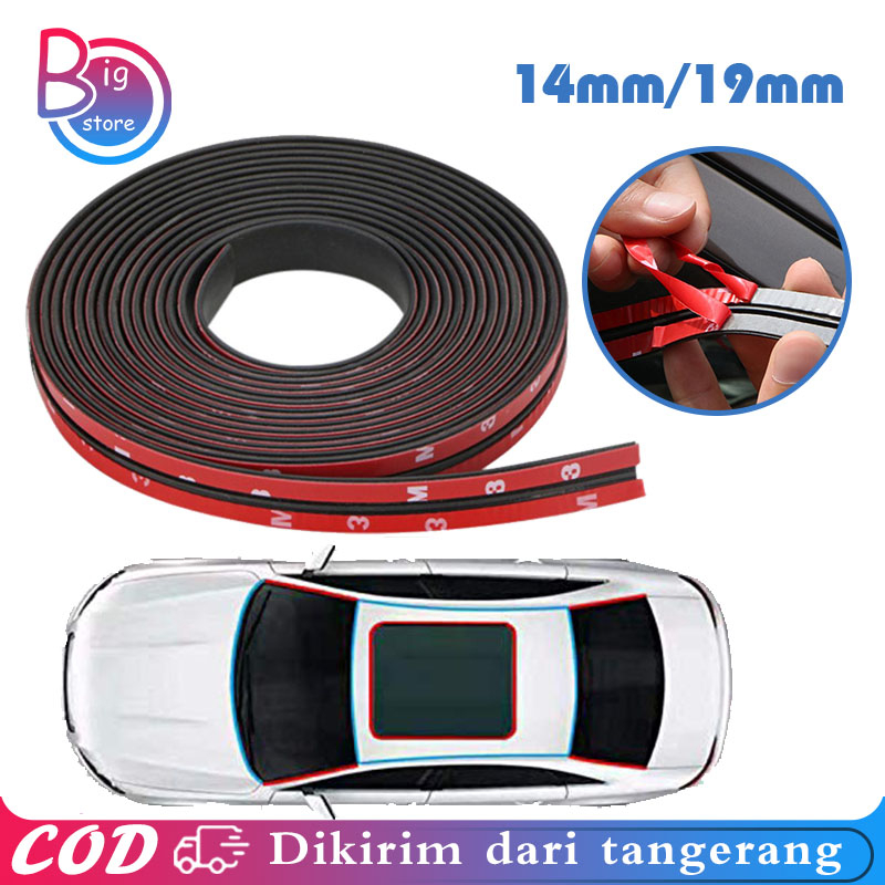 Jual 2 Meters Karet List Kaca Mobil 14mm/19mm Karet Kaca Mobil ...