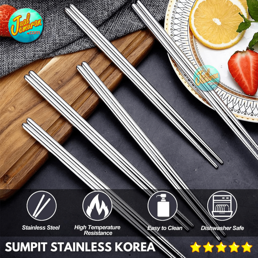 Jual Aneka Sumpit Stainless Korea / Sumpit Mie Bambu / Sumpit Melamin ...