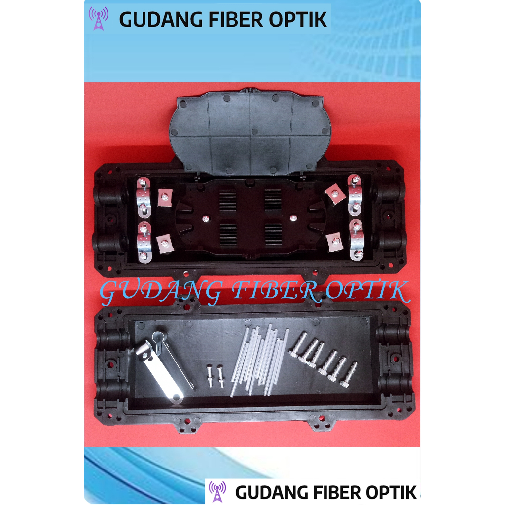 Jual Joint Clossure FO 12/24 Core Complete - Closure Mini 12 Core & 24 ...