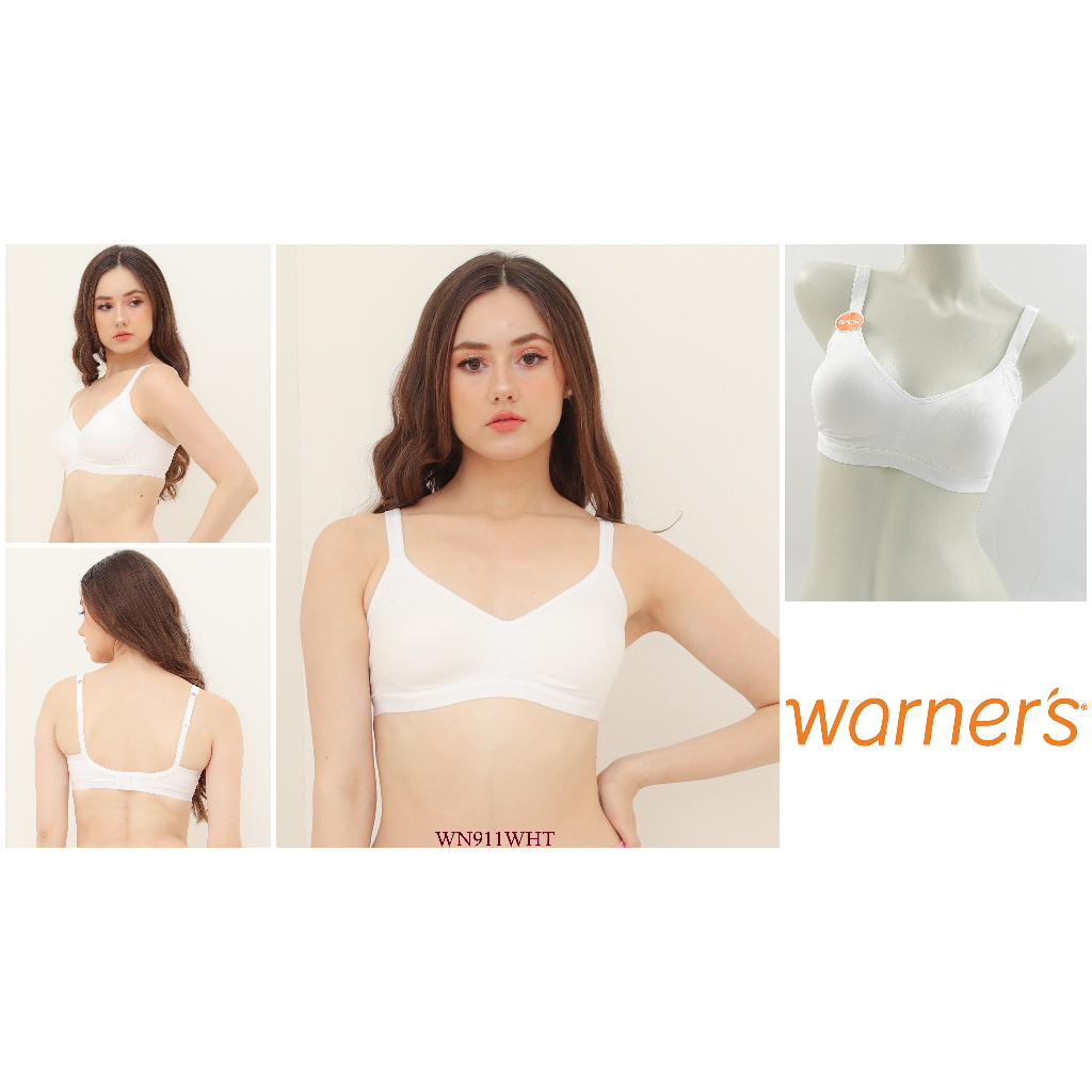 Jual Bra Wanita Tanpa Kawat Busa Tipis Full Cup WARNERS Seamless Super Elastis Pakaian Dalam ...