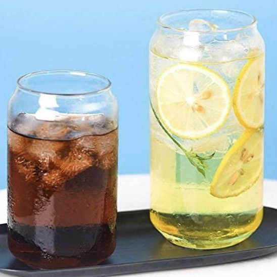 Jual Gelas Jus Polos| Gelas Model Minuman Kaleng | Gelas Kaca Kaleng Bubble Tea Kopi Jus | Gelas ...