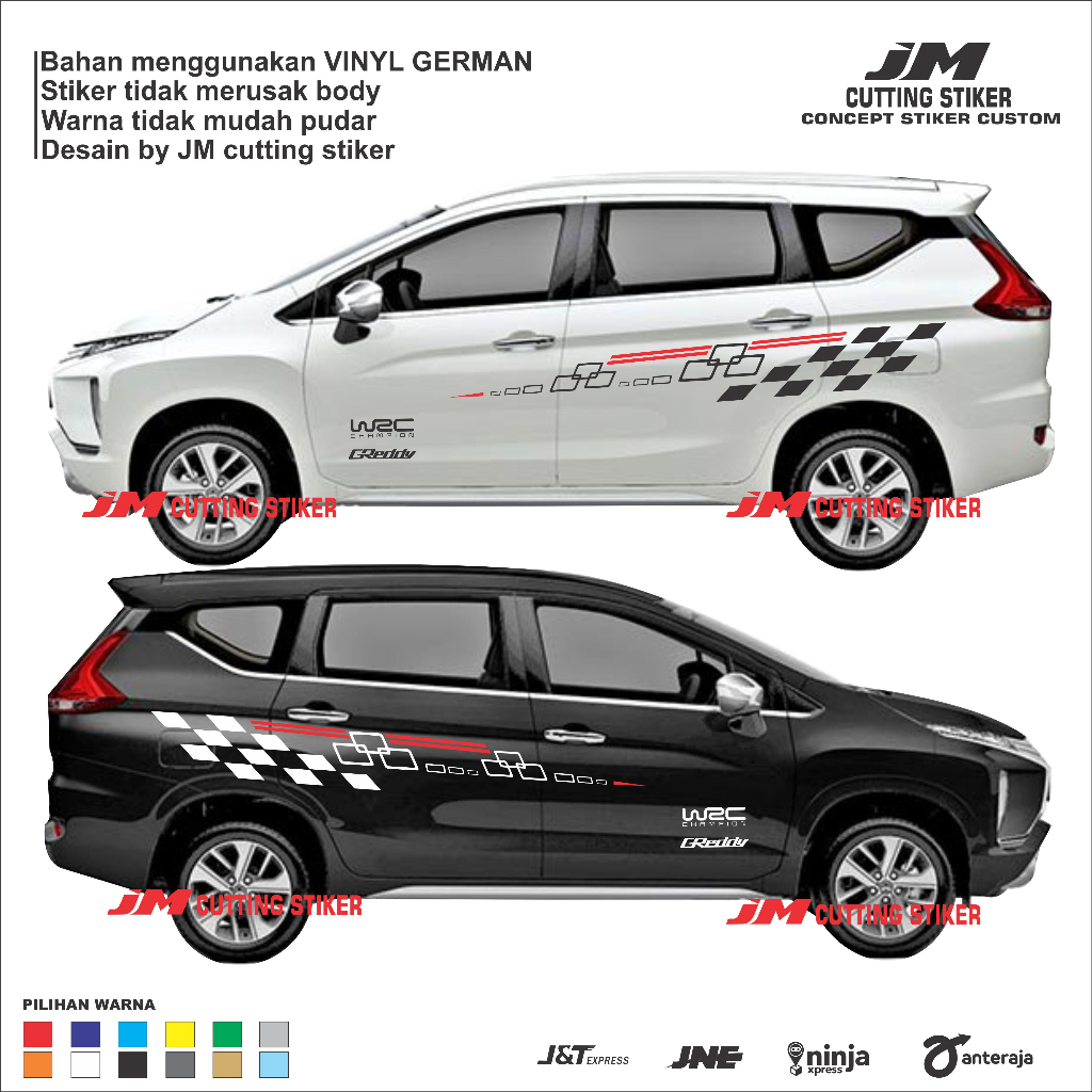 Jual Stiker mobil mitsubishi xpander cutting stiker striping greddy ...