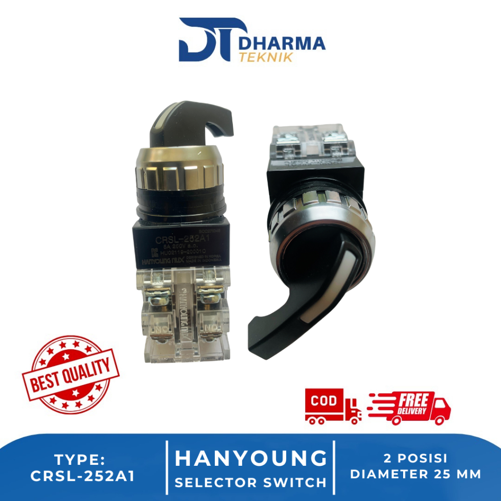 Jual Selector Switch 2 Posisi HANYOUNG Type CRSL-252A1 | Shopee Indonesia
