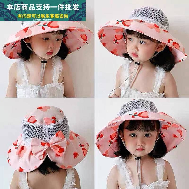 Jual Topi pantai anak panda pita polkadot import ukuran 54cm / Topi ...