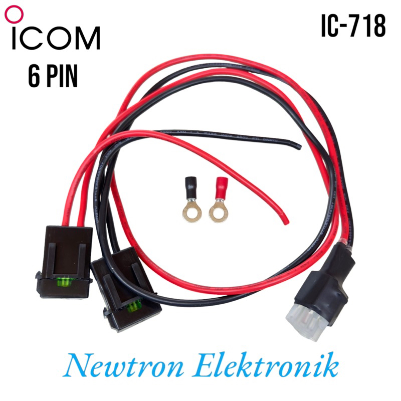 Jual Kabel DC ICOM IC-718 6Pin Kabel Power 6 Pin Rig IC718 Kenwood ...
