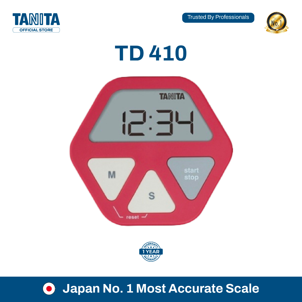 Jual TANITA TD-410 Timer Dapur - Digital Kitchen Timer Red | Shopee ...