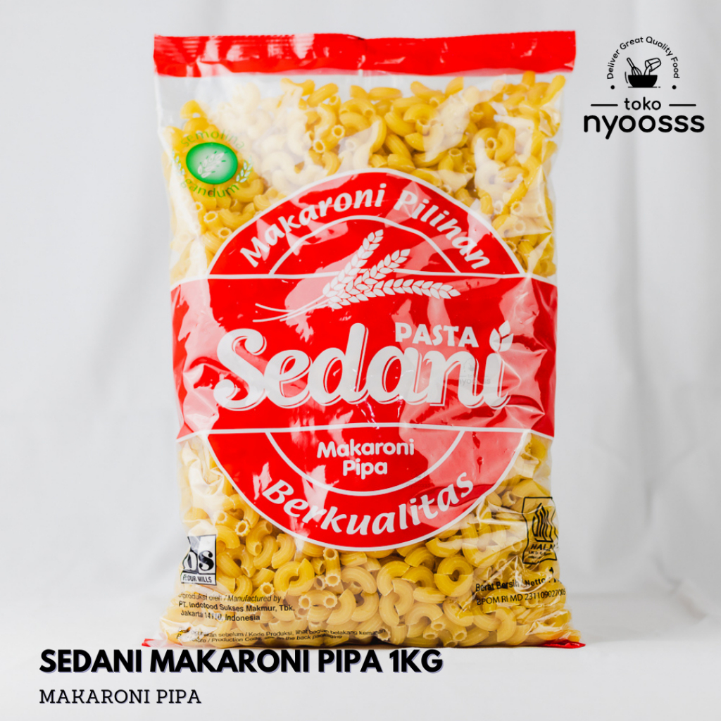 Jual Sedani Makaroni Spiral & Pipa 1Kg / Makaroni Rebus Dan Goreng ...