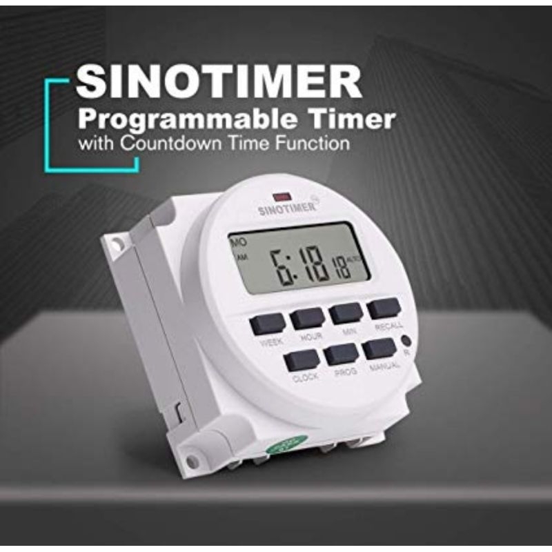 Jual Programmable Timer Switch Relay 220v Ac On Off Arus Listrik