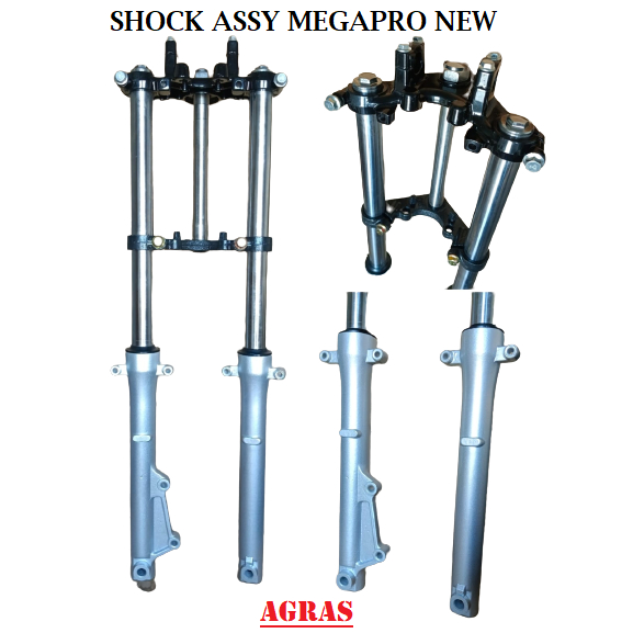 Jual SHOCK DEPAN ASSY HONDA MEGAPRO PRIMUS SKOK SET DEPAN STANDART MEGA PRO HIU AGRAS | Shopee ...