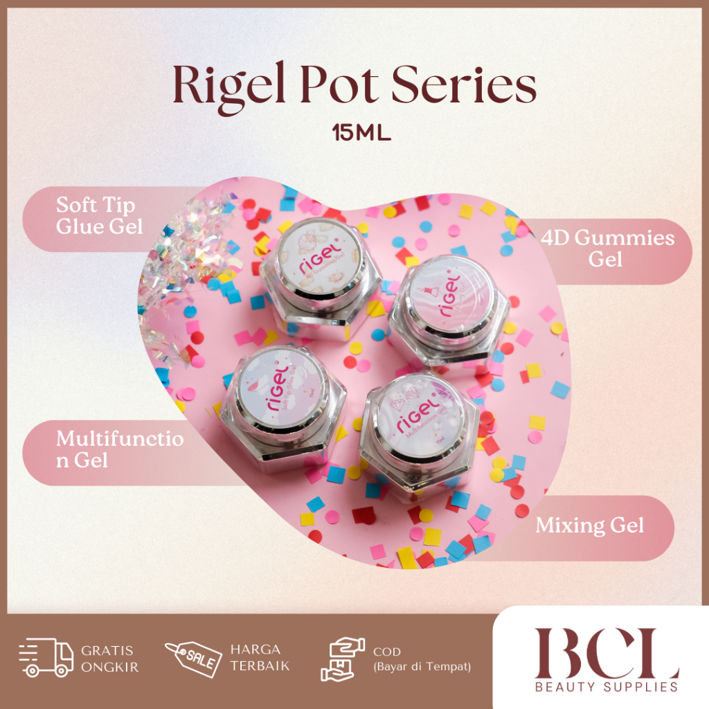 Jual RIGEL - Pot 15ml Gel | Mixing Gel | 4D Gummies Gel | Soft Tip Glue ...