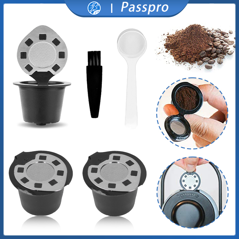 Jual 3Pcs/Set Reusable Refillable Coffee Capsule Pod Kapsul Kopi ...