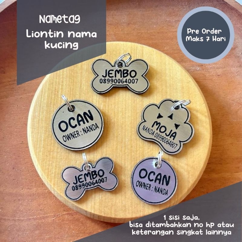 Jual NAMETAG LIONTIN NAMA KUCING GRAVOPLY | Shopee Indonesia