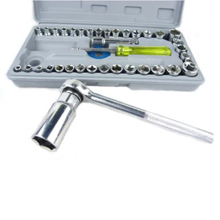 Jual KUNCI PAS SOK 40 PCS MULTIPURPOSE COMBINATION SOCKET WRENCH AIWA Kunci Soket 40 In 1 ...