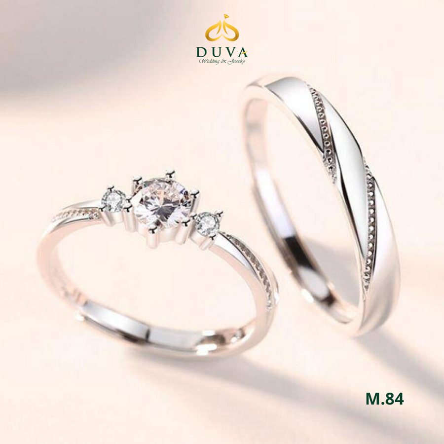 Jual Cincin Kawin Nikah Tunangan M.84 Couple Perak Sterling Silver 925 ...