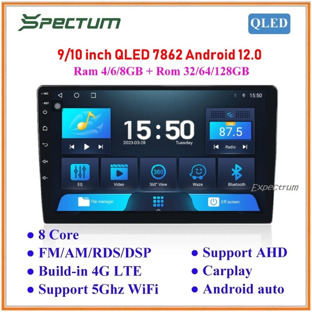 Jual Headunit Android TS10s UIS7862 SPECTUM. DSP QLED 4G BT GPS WIFI ...