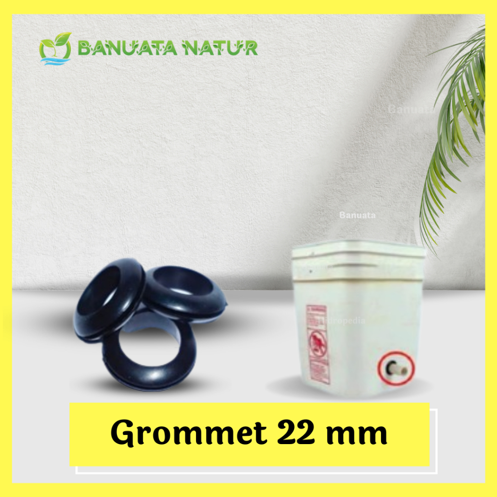Jual Grommet 22 mm untuk Pipa PVC 1/2 Inch, Hitam - Alat Fertigasi ...