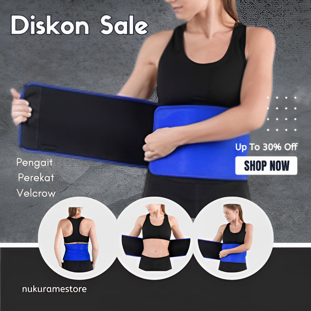 Jual Korset Pelangsing Pengecil Perut Pria Wanita Waist Trimmer ...