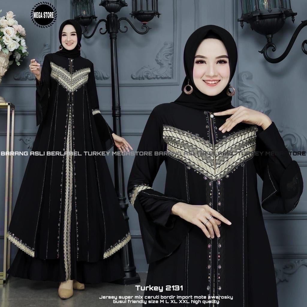 Jual Abaya Arab Turkey 2131 Pakistan Umroh Gamis Jalabiya Mesir Baju ...