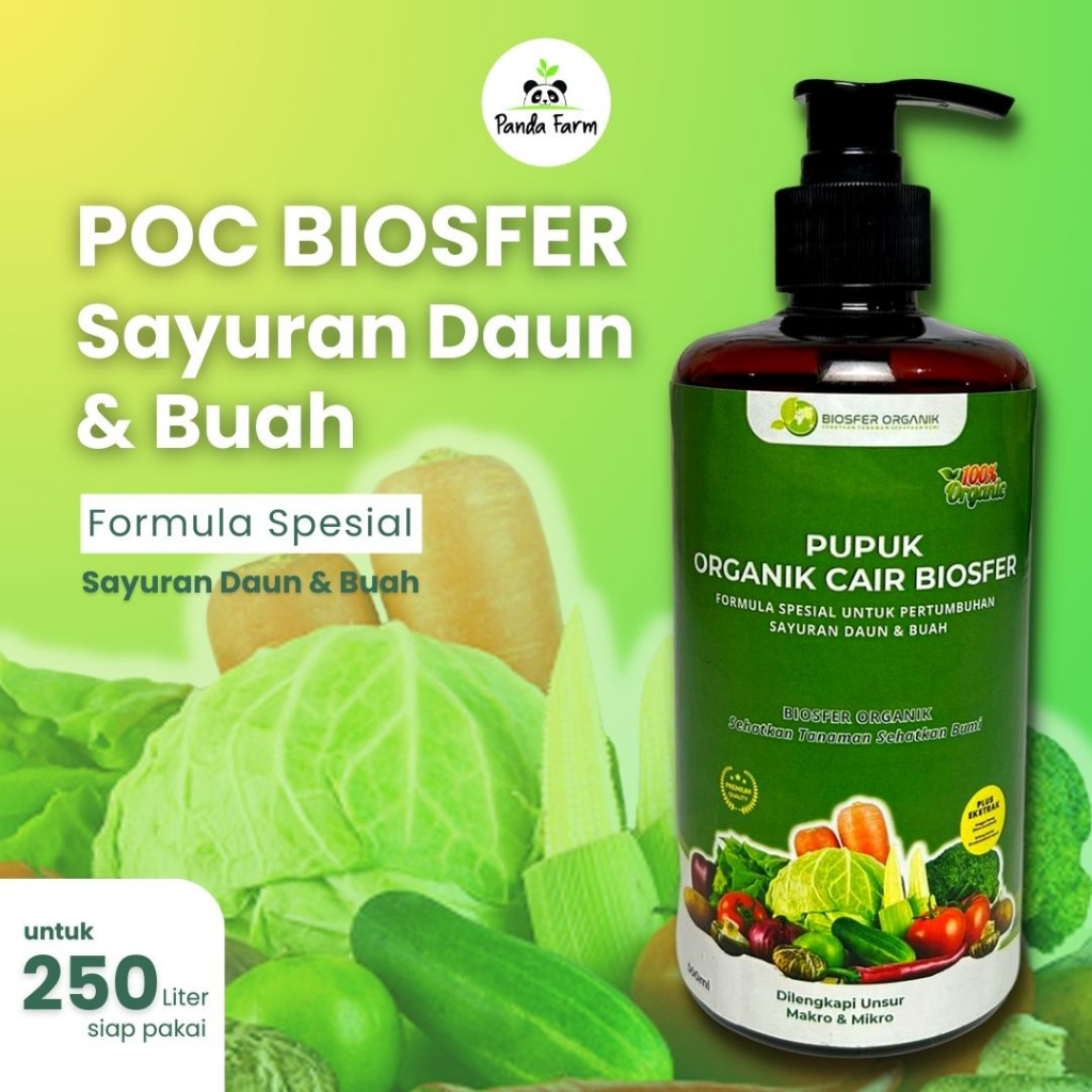 Jual Pupuk Organik Cair Biosfer - Spesial untuk pertumbuhan Sayur Daun ...