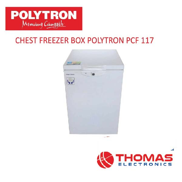 Jual CHEST FREEZER BOX 100 LITER POLYTRON PCF 117 FREEZER POLYTRON ...