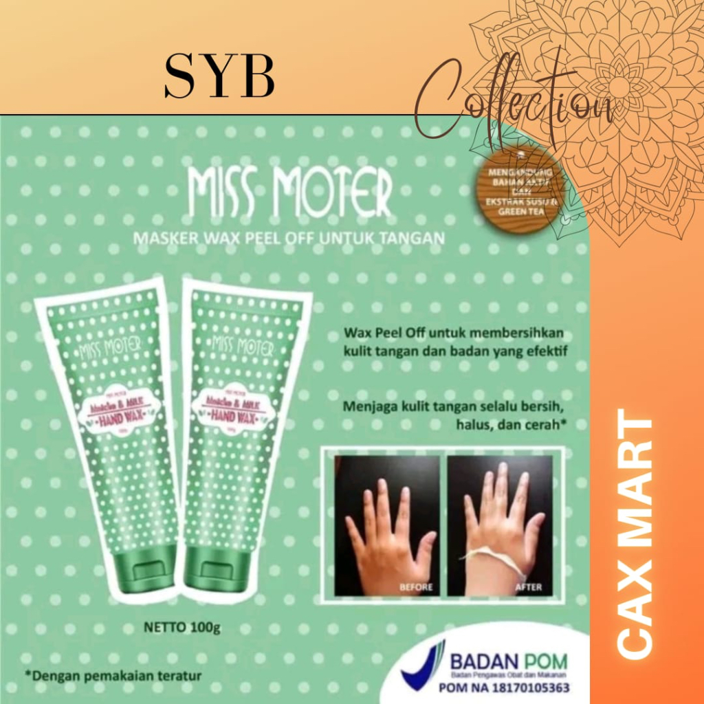 Jual SYB Miss Moter Hatomugi & Matcha Hand Wax Peel Off | Shopee Indonesia