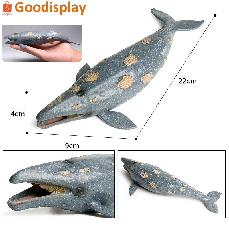 Jual aneka mainan hewan binatang laut miniatur ikan paus hiu orca sperm ...
